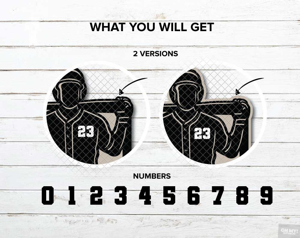 Baseball Signage SVG Personalized Laser Cut Template Cut Files - Etsy