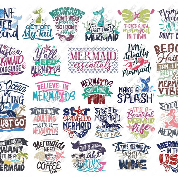 Mermaid Quote Svg - Etsy