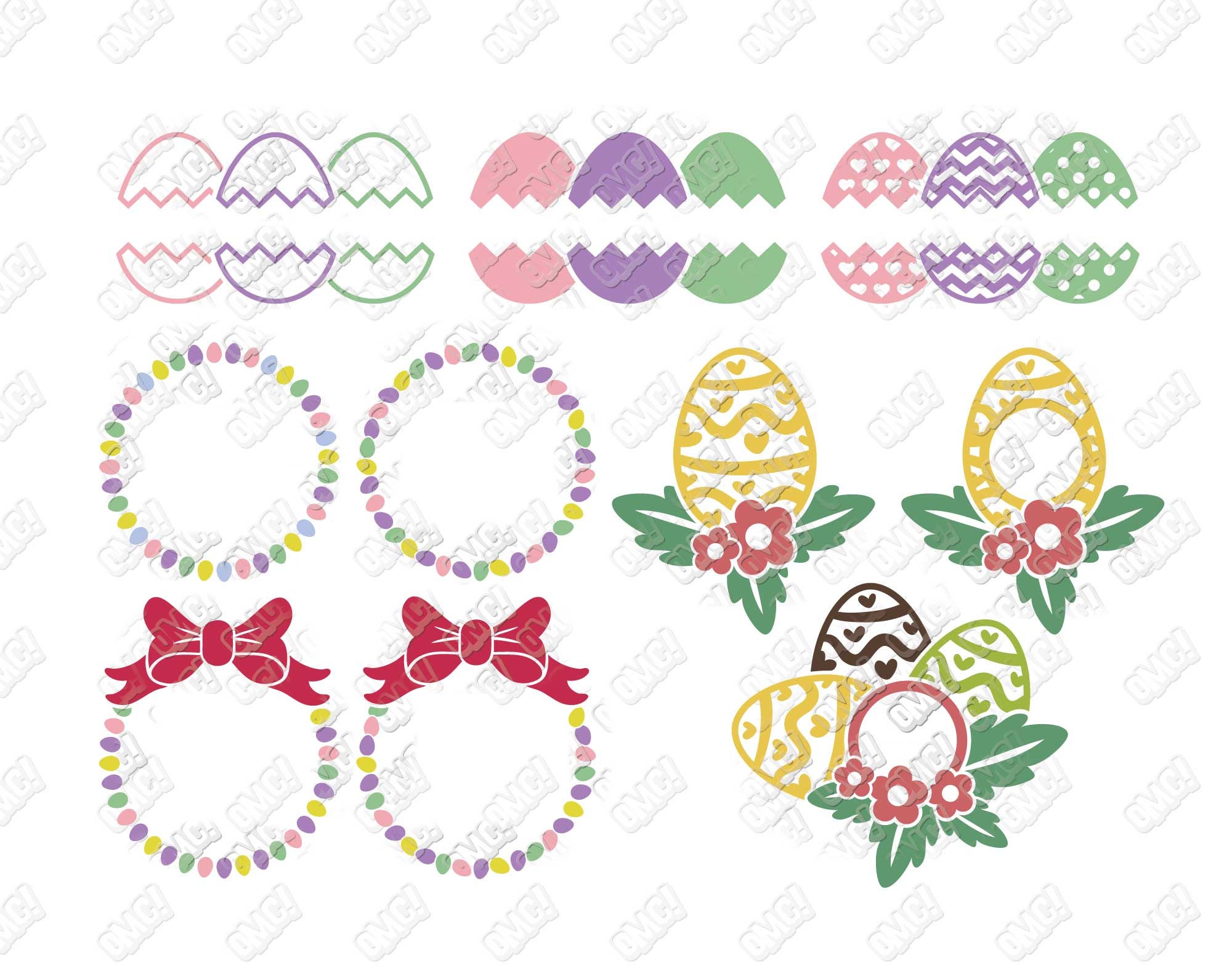 Easter Egg SVG Monogram Quotes Svg Dxf Eps Jpeg Png Format - Etsy