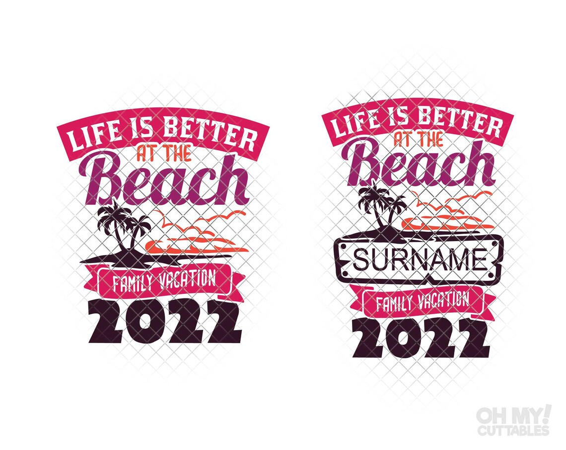 Family Beach Vacation SVG Beach Bound Svg Dxf Eps Jpeg Png - Etsy