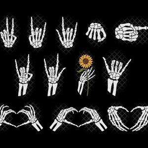 Skeleton Hand SVG Bundle Halloween Svg Dxf Eps Png Format Layered ...