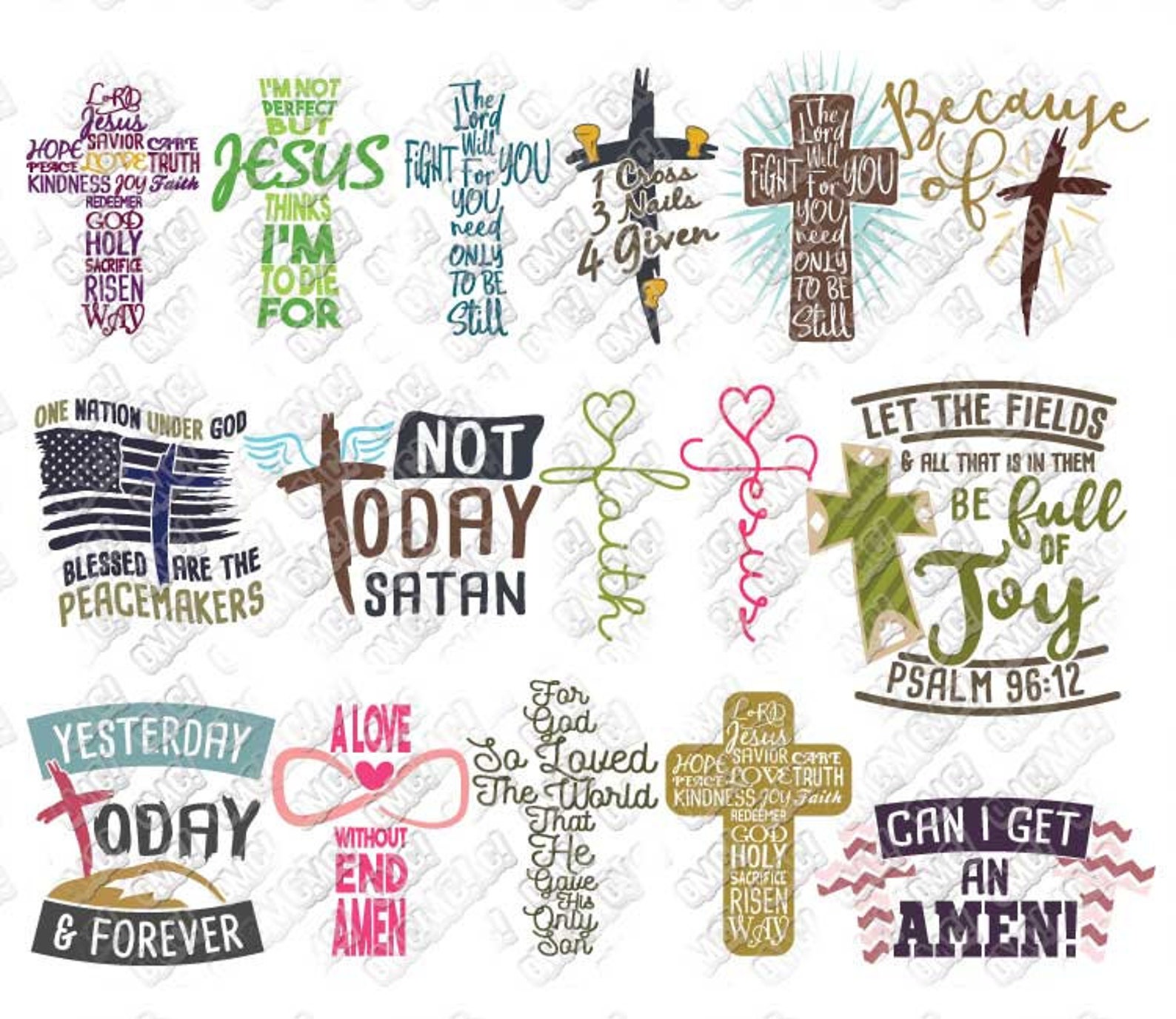 Christian Cross SVG Bible Verse Sayings Words Quotes Jesus Faith Svg ...