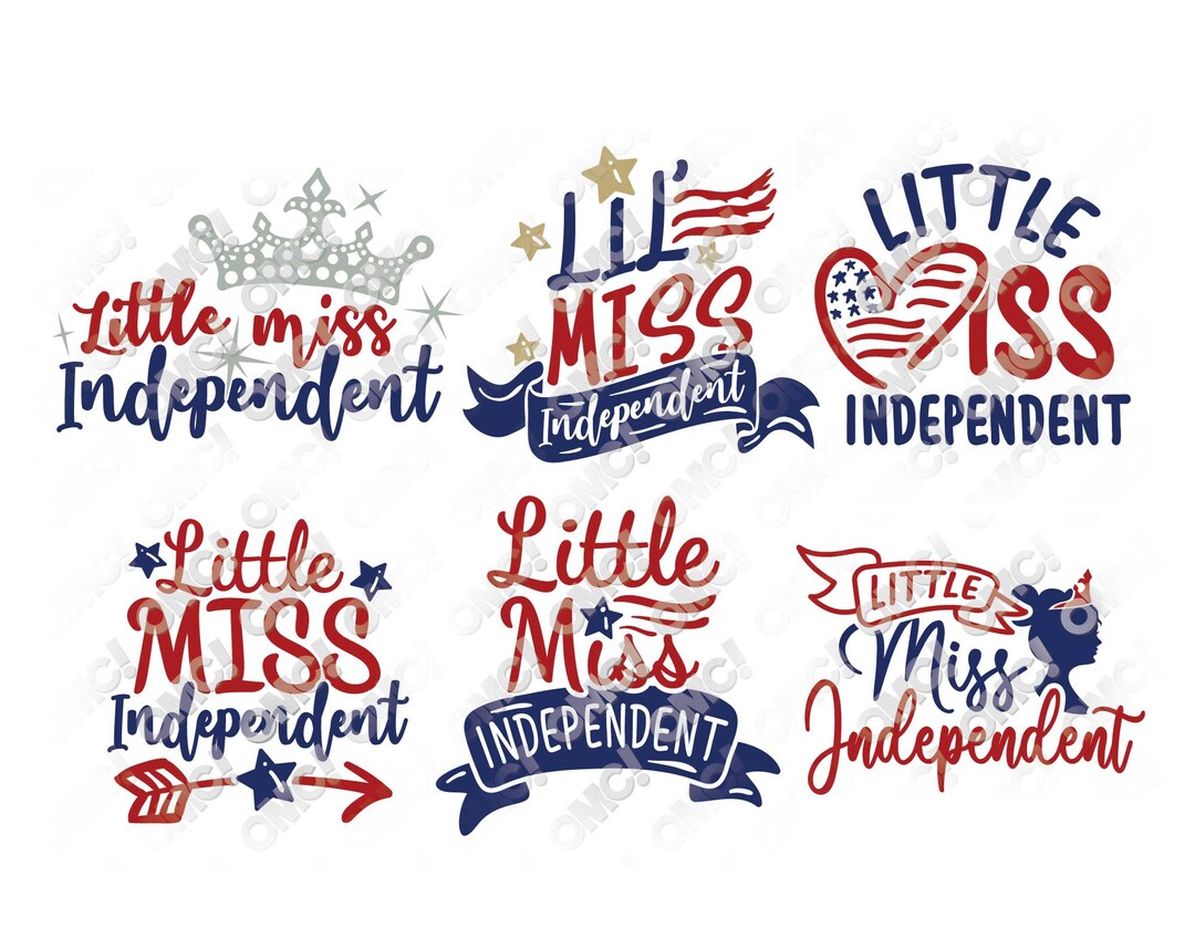 Little Miss Independent SVG Dxf Eps Jpeg Png Format Layered Cutting ...