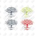 Family Tree Templates (editable Name Box Numbers) Svg Dxf Eps Jpeg ...