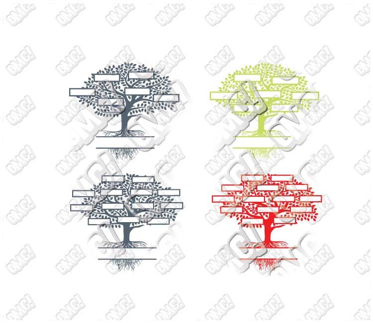 Family Tree Templates editable Name Box Numbers Svg Dxf Eps - Etsy ...