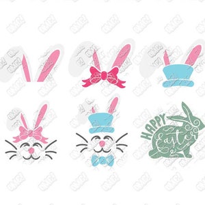 Easter Bunny SVG Bundle #2 Egg Bunny Wagon Truck Svg Dxf Eps Jpeg Png ...
