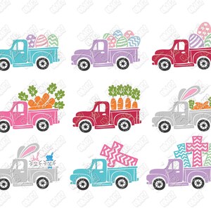 Easter Truck SVG Dump Truck Shirt Svg Dxf Eps Jpeg Png Format Layered ...