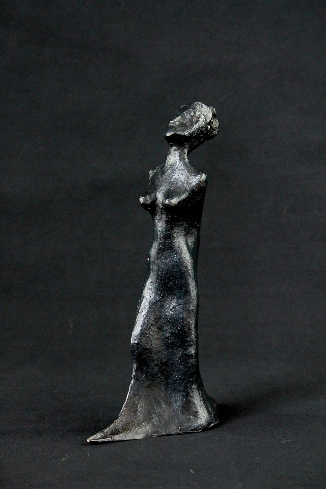 Bronze Sculpture Woman small Robe Figure Goddess Female Statue Limited ...