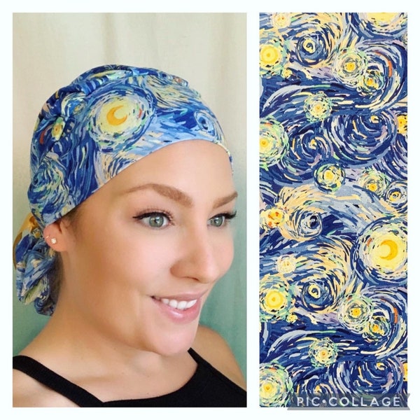 Mens Surgical Caps Starry Night - Etsy