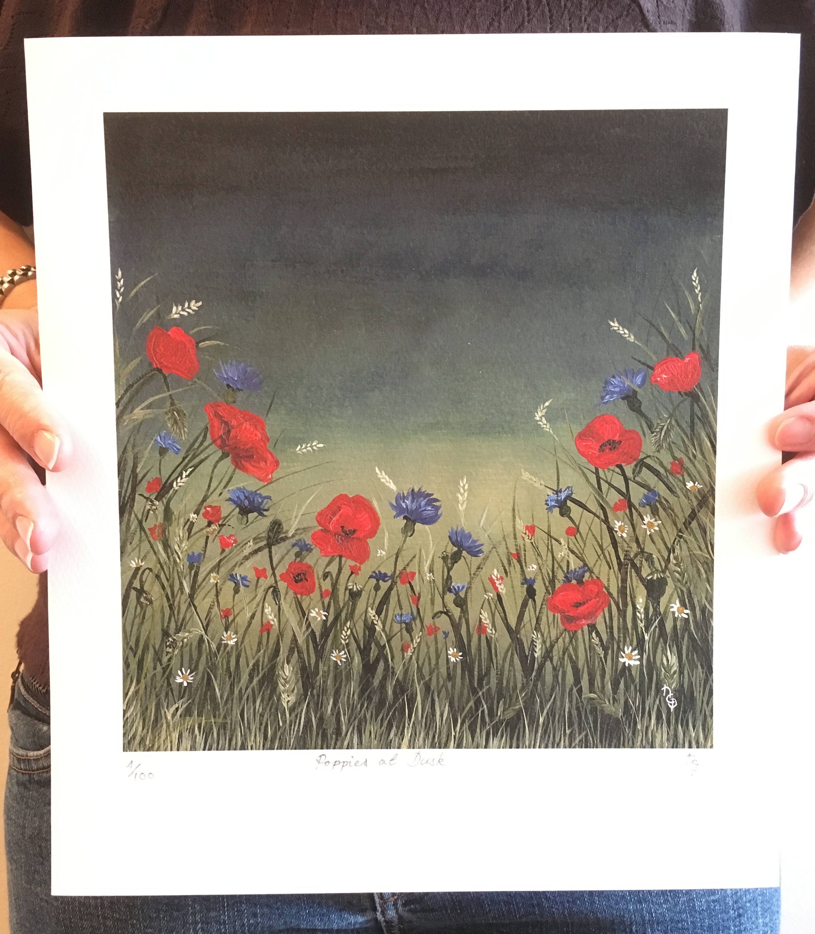 Poppy Artwork Poppy art Print Flower art Poppies Wall Art | Etsy