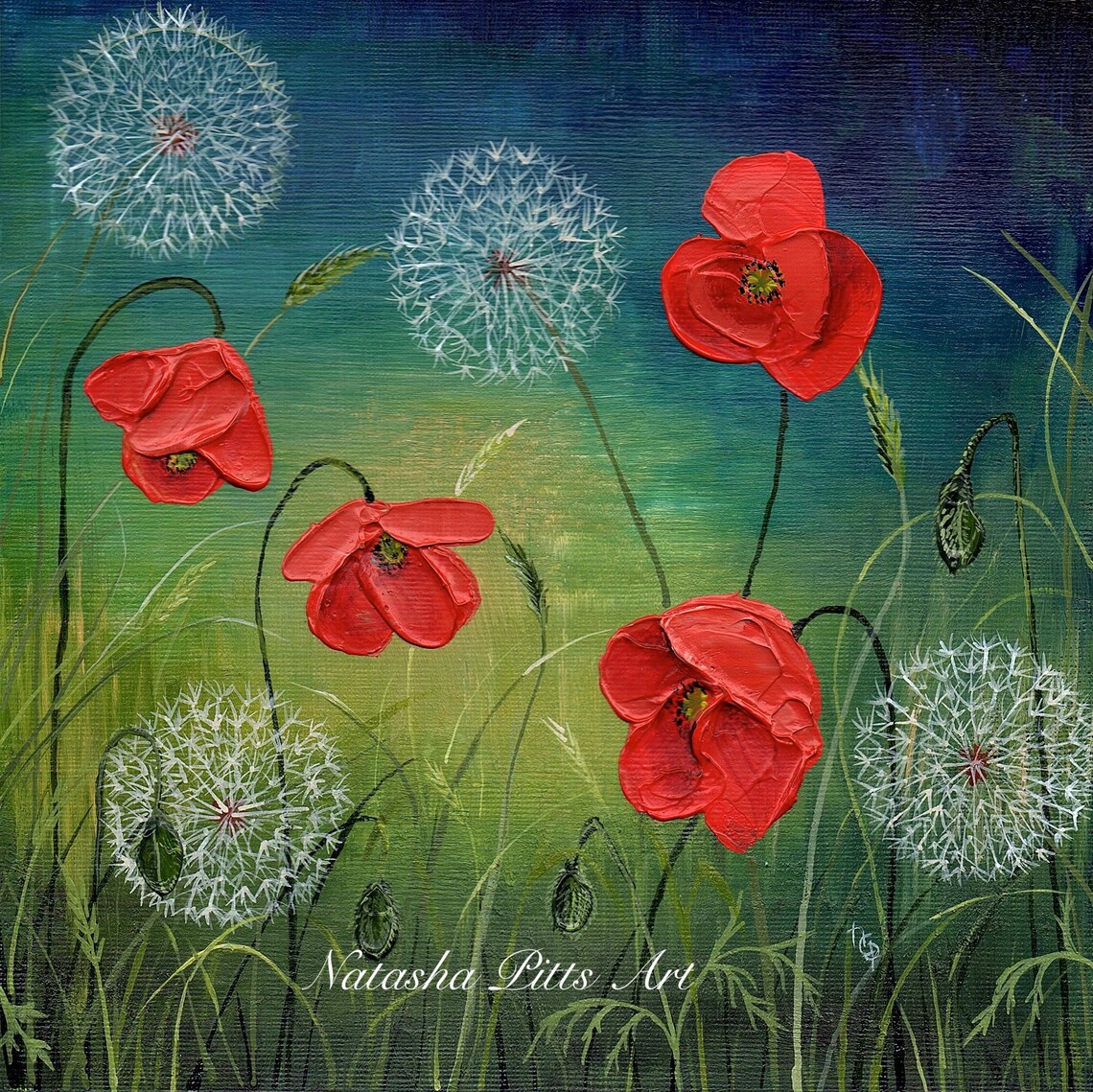 Poppy Artwork Poppy Art Print Flower Art Poppies Wall Art - Etsy