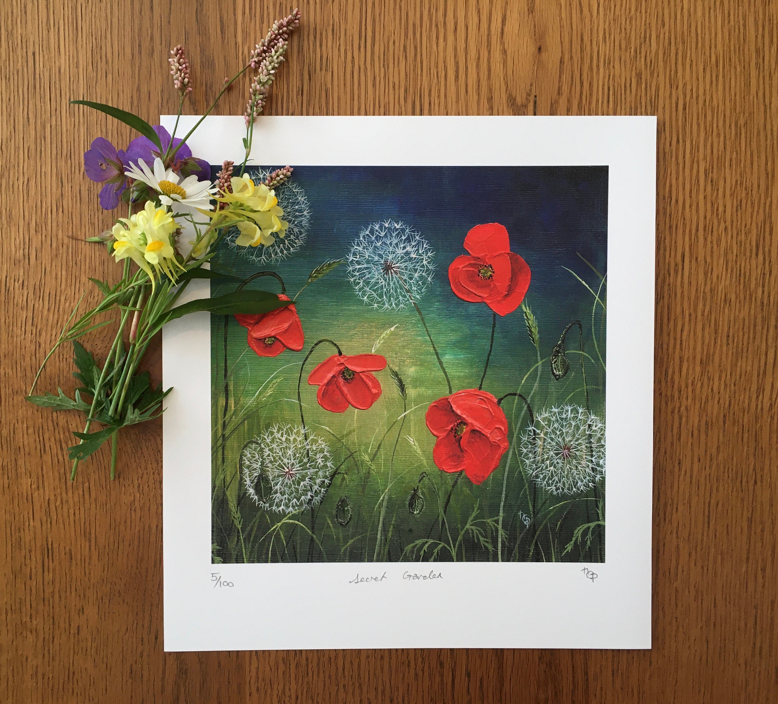 Poppy Artwork Poppy Art Print Flower Art Poppies Wall Art | Etsy UK