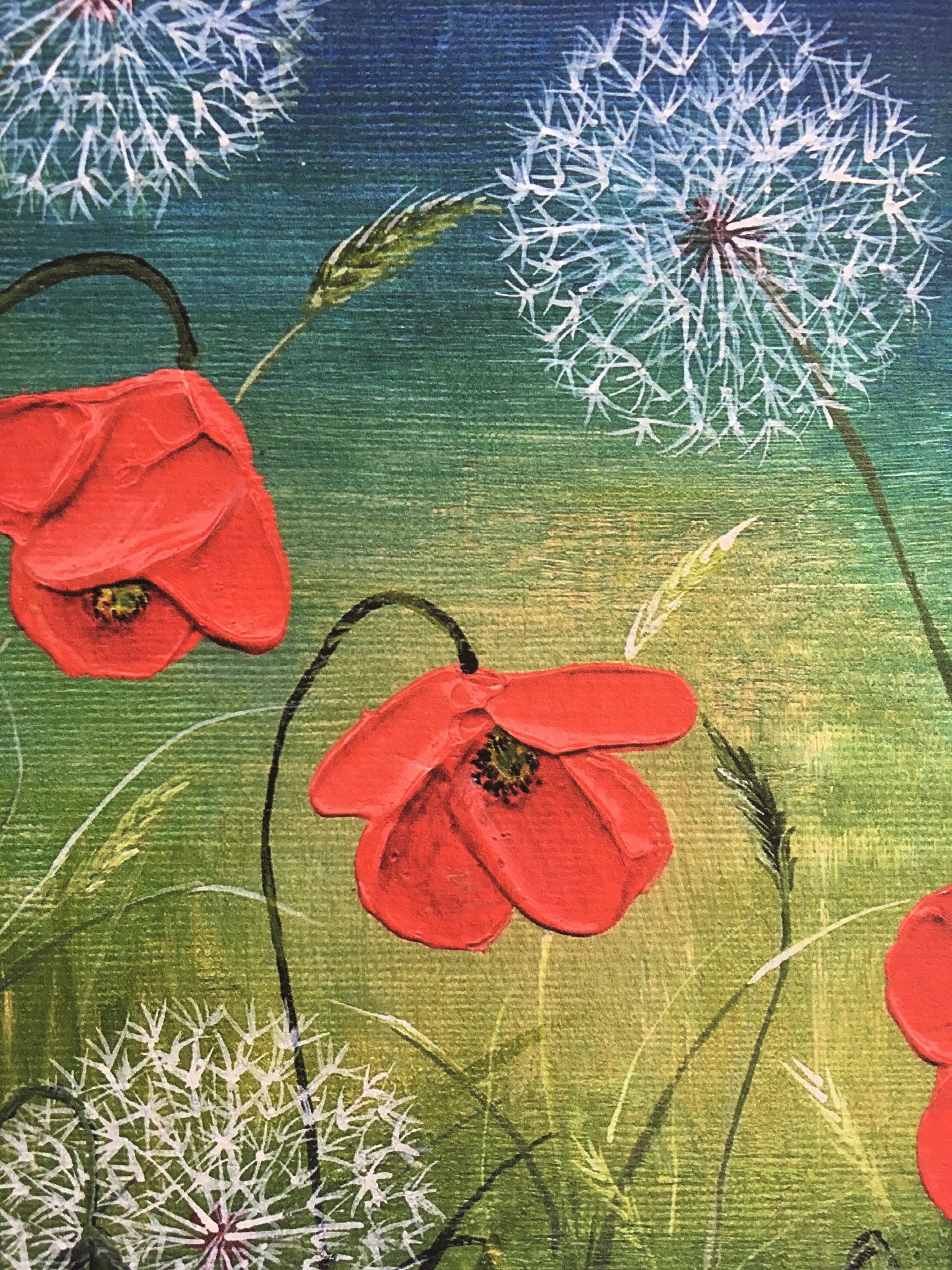 Poppy Artwork, Poppy Art Print, Flower Art, Poppies Wall Art, Giclee ...