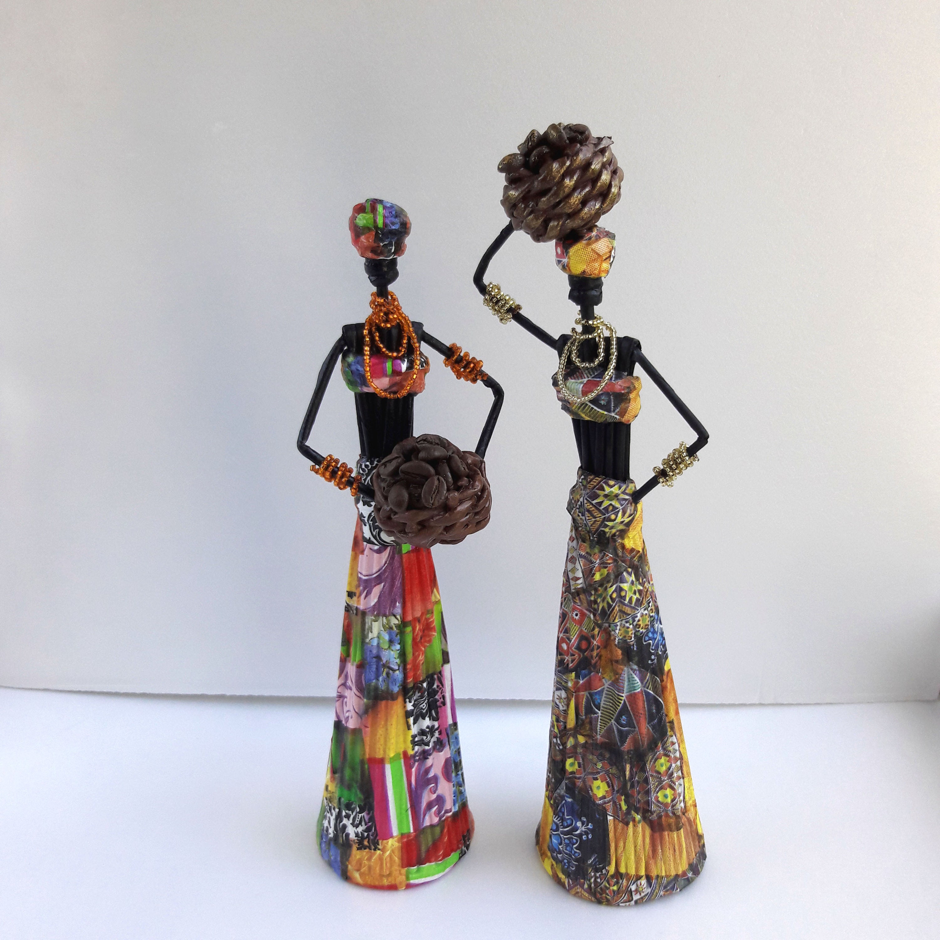 African art doll handmade Africa bookshelf decor | Etsy