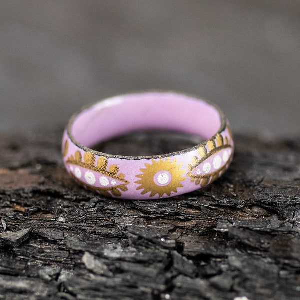 Enamel Ring - Etsy