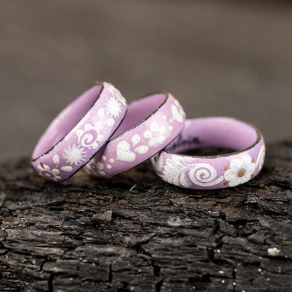 Enamel Ring - Etsy