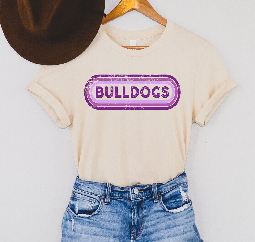 Retro Bulldogs Tee - Etsy