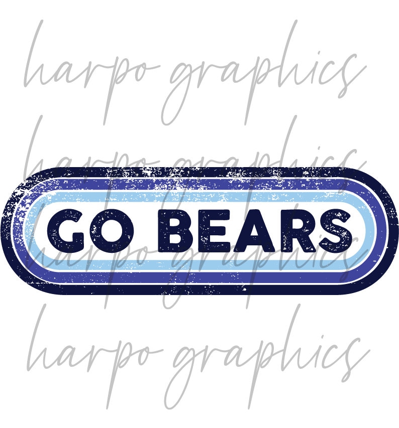 Retro Go Bears SVG digital Download - Etsy