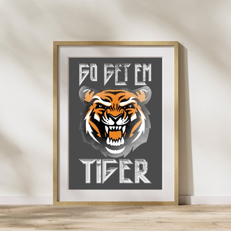 Go Get 'em Tiger SVG digital Download - Etsy