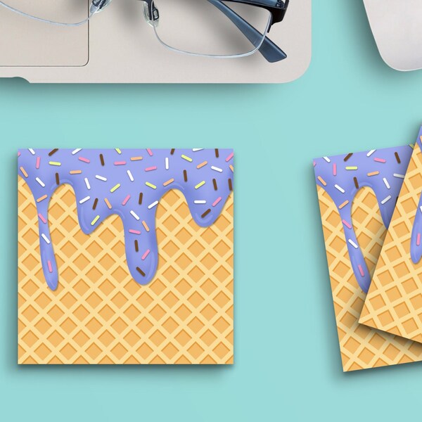 Ice Cream Post - Etsy