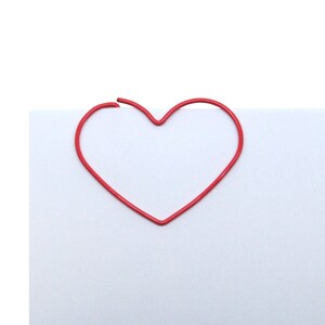 100 Count Paper Clips, Love Heart Valentine Gifts, Cute Shaped Paper ...
