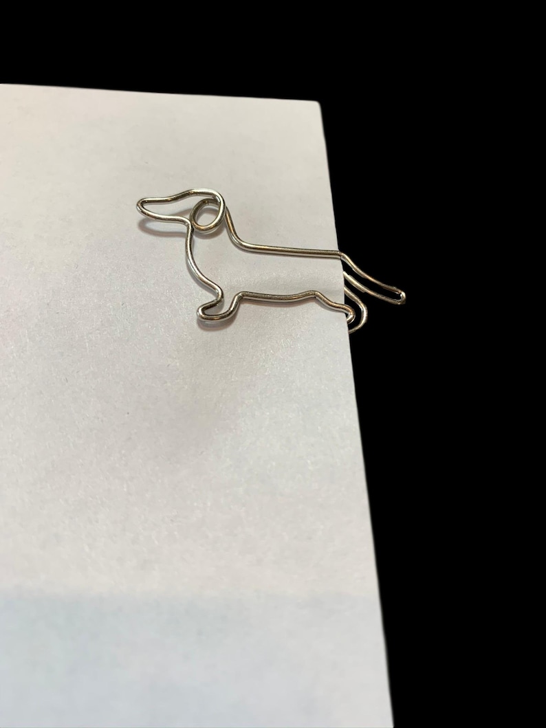 10 Count Dachshund Shaped Paper Clips, Dog Lover Cute Gifts, Office ...