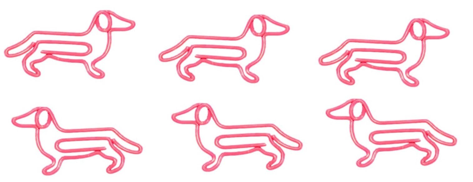 100 Count Dachshund Shaped Paper Clips Dog Lover Gifts Cute - Etsy