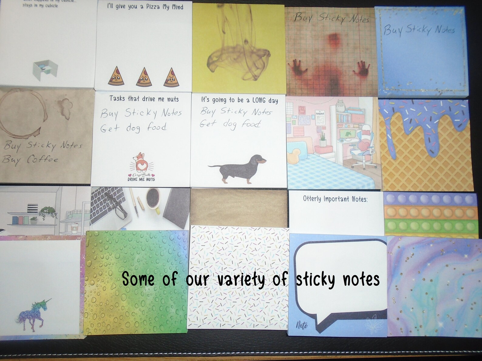 Sticky Notes 3x3 50 Sheet Count Cute Funny Memo | Etsy