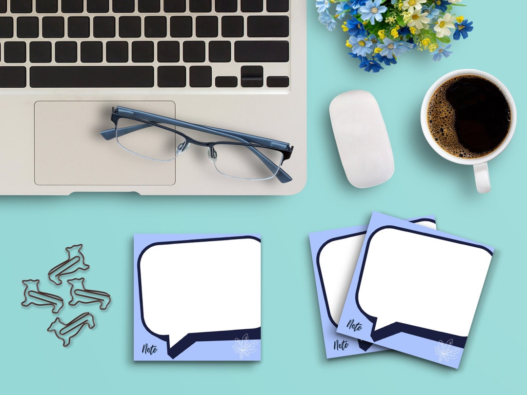 Sticky Notes Text Message Note Bubble 3"x3" 50 Sheet Count Cute Funny ...