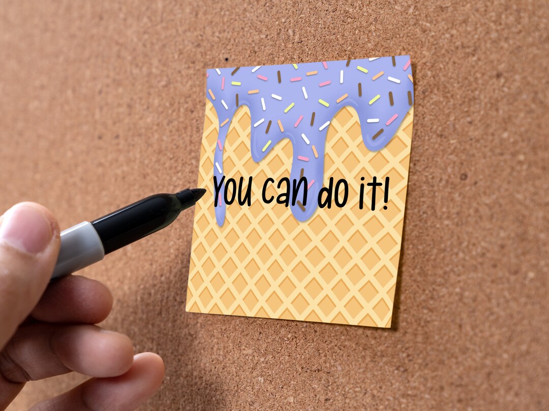 Sticky Notes 3"x3" 50 Sheet Count Cute Funny Memo Note Pads Stationery ...