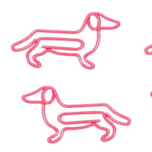 25 Count Dachshund Shaped Paper Clips, Dog Lover Gifts, Cute Shaped ...