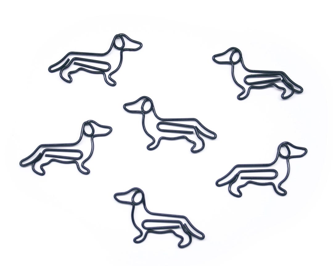 100 Count Dachshund Shaped Paper Clips, Dog Lover Gifts, Cute Shaped ...