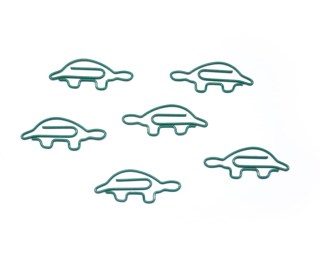 100 Count Sea Turtle Paper Clips, Sea Turtle Lover Gifts, Cute Shaped ...