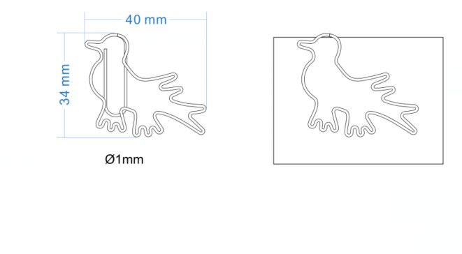 1000 Custom Shaped Paper Clips for Your Company Business Logo - Etsy