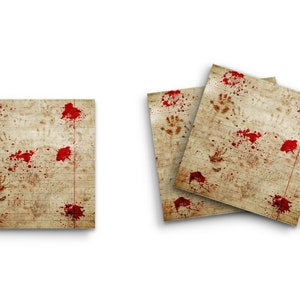 Sticky Notes Bloody Handprints Horror Scary, 3"x3" 50 Sheet Count Cute ...