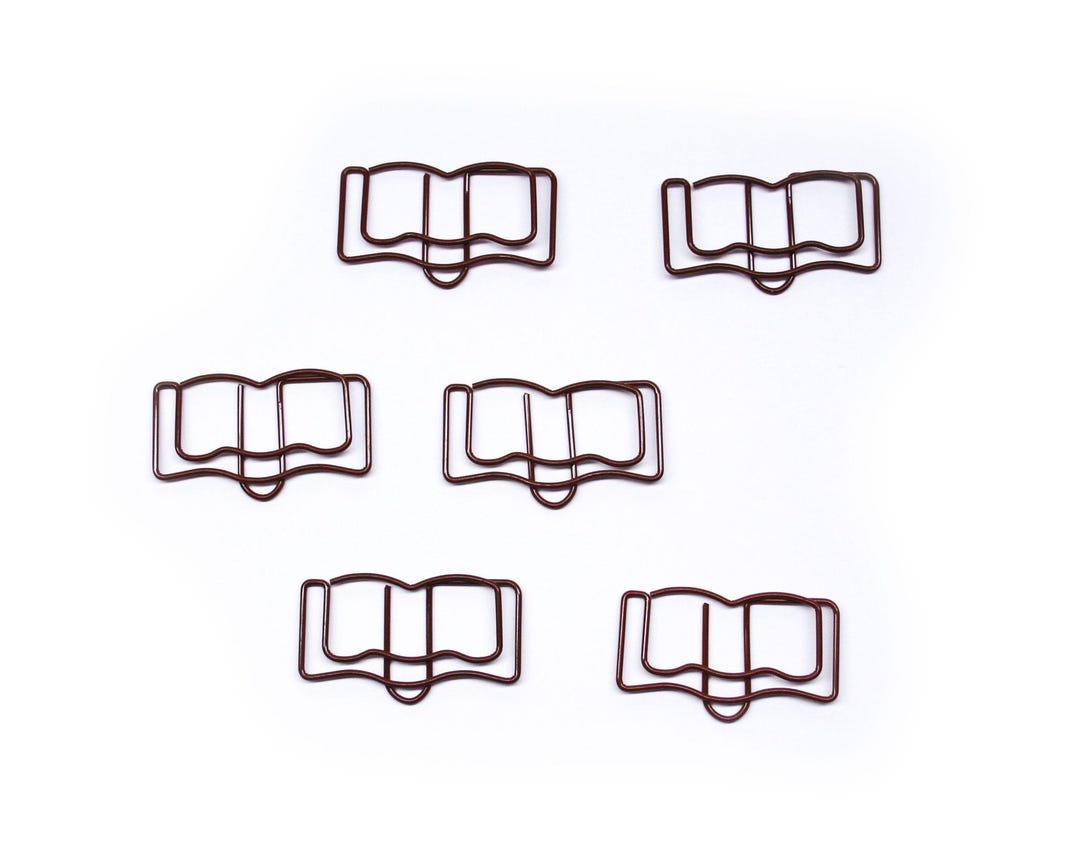 100 Count Brown Bible Paper Clips, Book Church Cute Religious Gifts ...