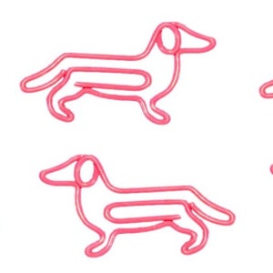 10 Count Dachshund Shaped Paper Clips, Dog Lover Cute Gifts, Office ...