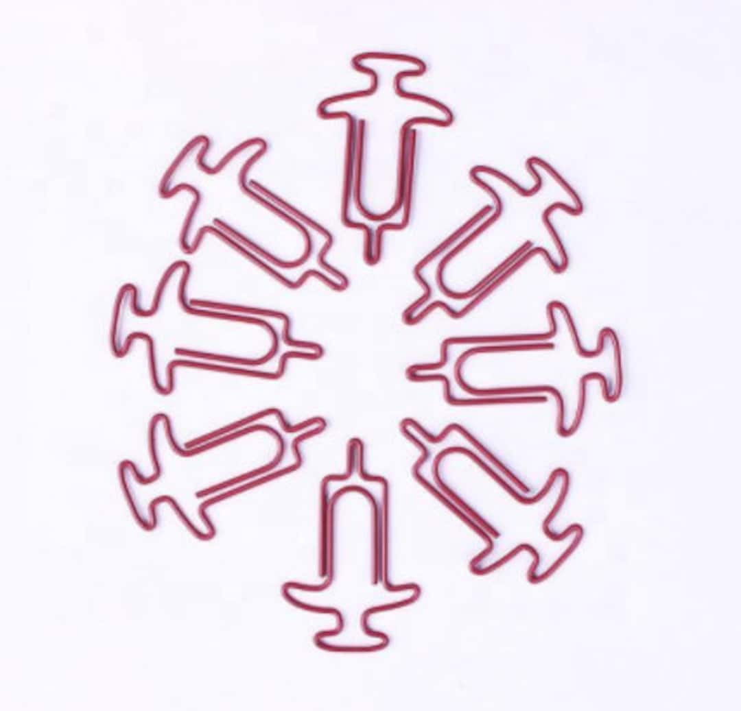 Single Count Paper Clips, Needle Syringe Nurse Gifts, Cute Shaped Paper ...