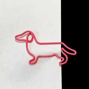 10 Count Dachshund Shaped Paper Clips, Dog Lover Cute Gifts, Office ...