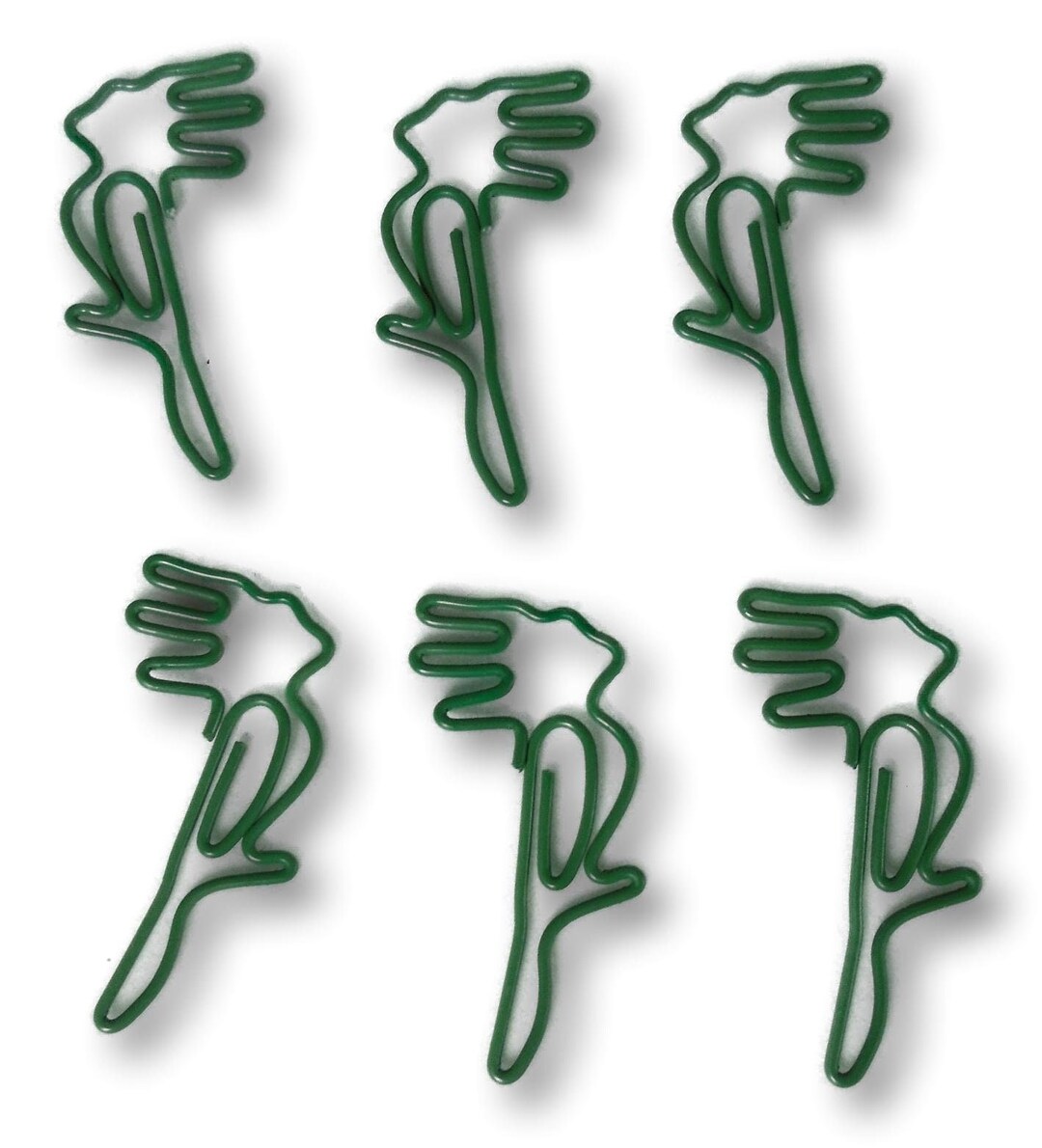 Single Count Paper Clips, Green Parrot Gifts, Cute Shaped Paper Clips ...