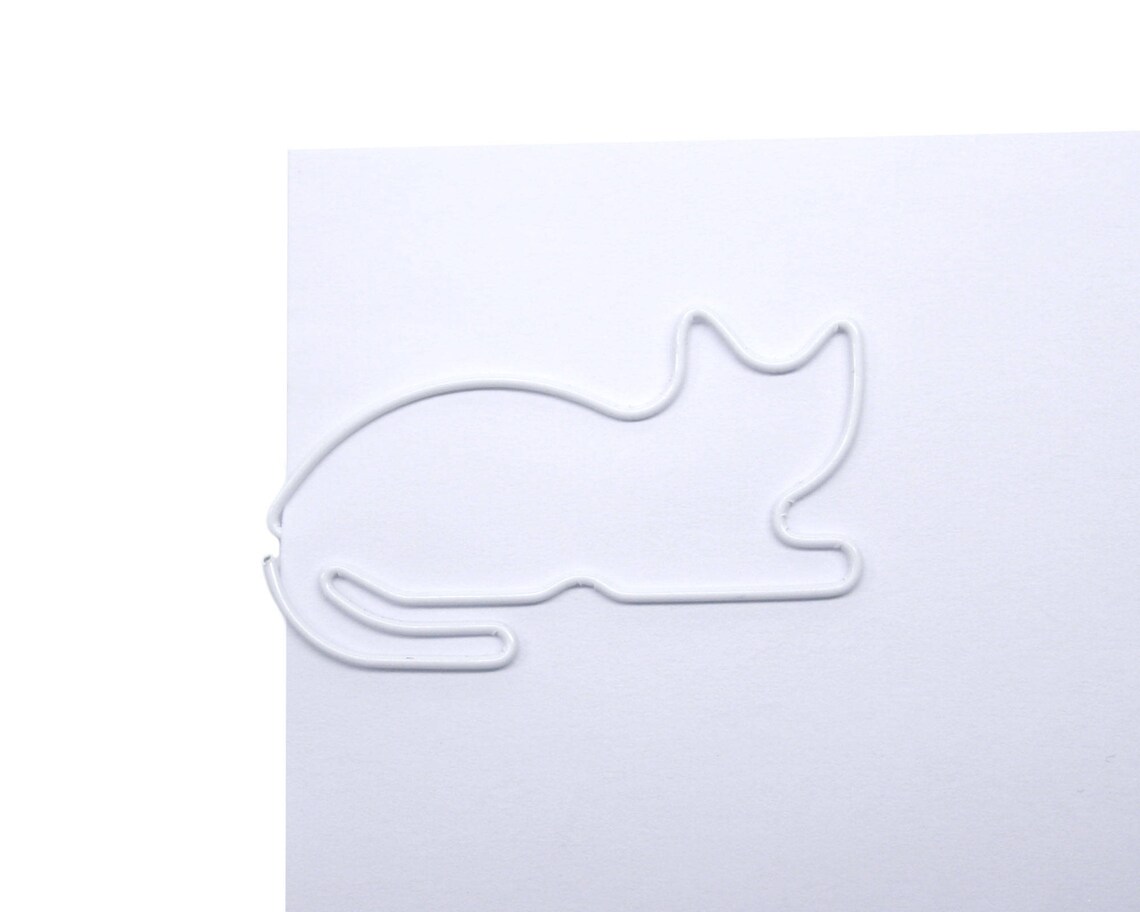 100 Count Paper Clips Cat Lover Gifts Cute Shaped Paper - Etsy