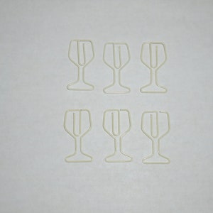 10 Count Paper Clips, Wine Glass Lover Gifts, Cute Shaped Paper Clips ...