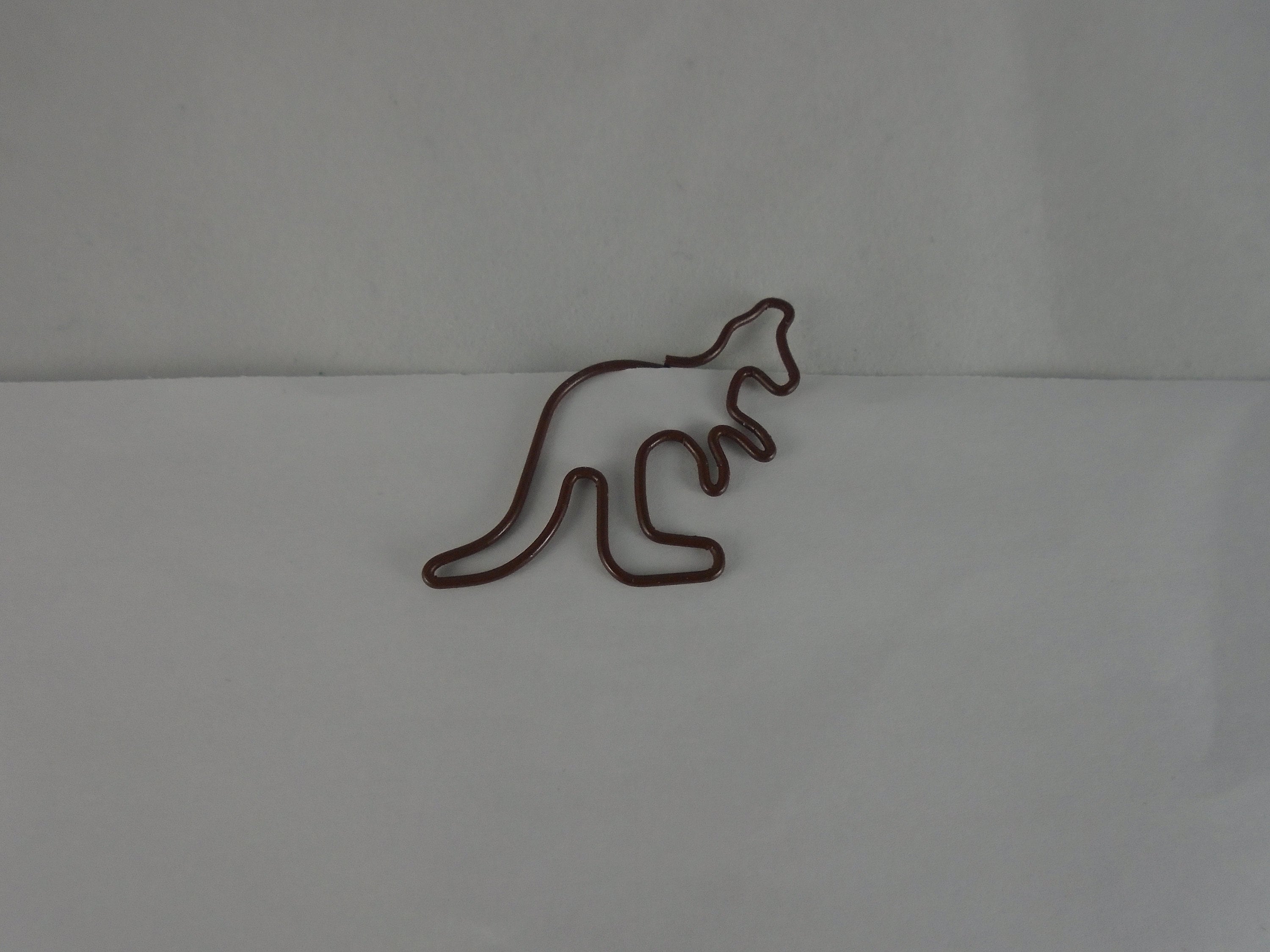 25 Count Paper Clips, Brown Kangaroo Lover Gifts, Cute Shaped Paper ...