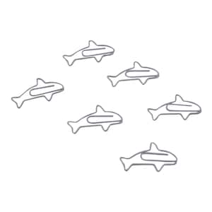 25 Count Paper Clips, Shark Whale Lover Gifts, Cute Shaped Paper Clips ...