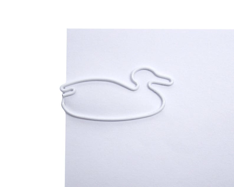 25 Count Paper Clips, Duck Lover Gifts, Cute Shaped Paper Clips, Desk ...