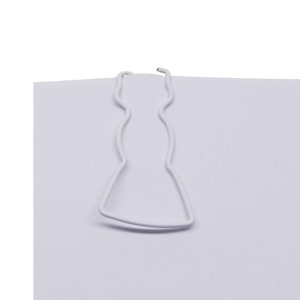 25 Count Paper Clips, Wedding Dress Bride Gifts, Cute Shaped Paper ...
