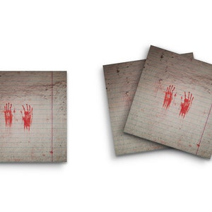 Sticky Notes 2 Bloody Handprints Horror Scary, 3"x3" 50 Sheet Count ...