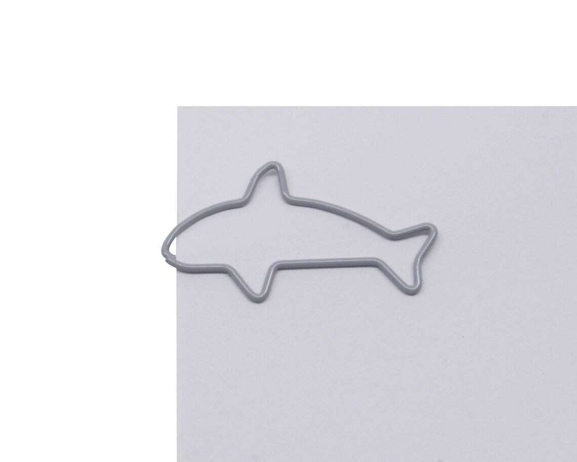25 Count Paper Clips Shark Whale Lover Gifts Cute Shaped - Etsy
