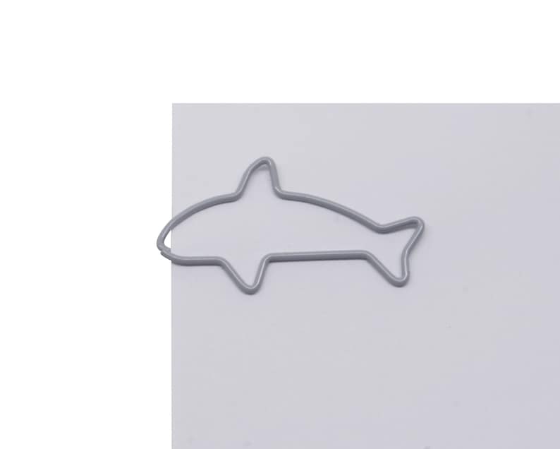25 Count Paper Clips Shark Whale Lover Gifts Cute Shaped - Etsy