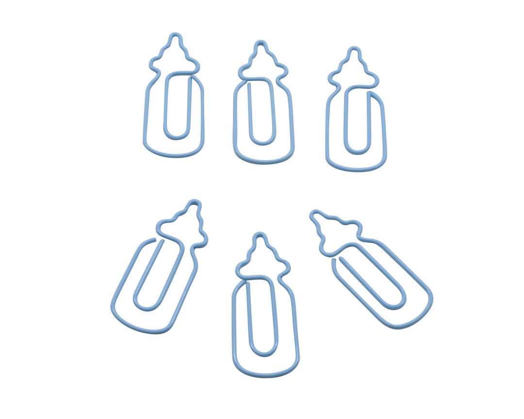 100 Count Baby Bottle Paper Clips, Gender Reveal Party Gifts, Cute ...